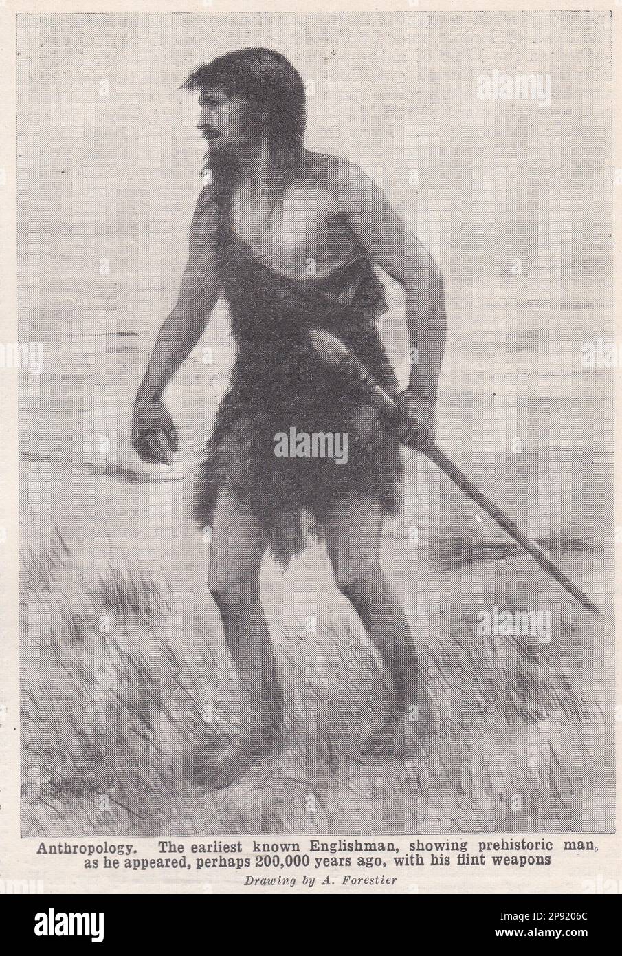 Anthropology - The earliest known Englishman, showing preshistoric man ...