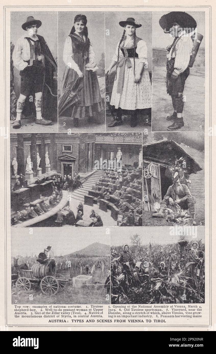 People of Austria 1900s Stock Photo - Alamy