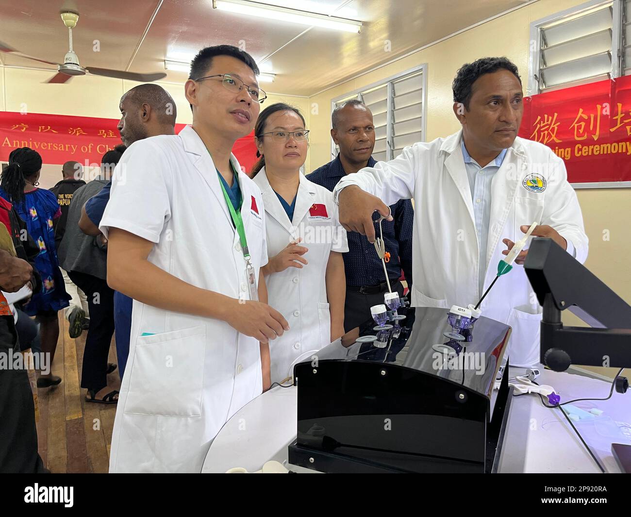 PORT MORESBY, March 10, 2023 (Xinhua) -- Doctors of the 12th Chinese ...