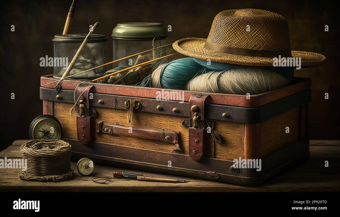Old tackle box hi-res stock photography and images - Alamy
