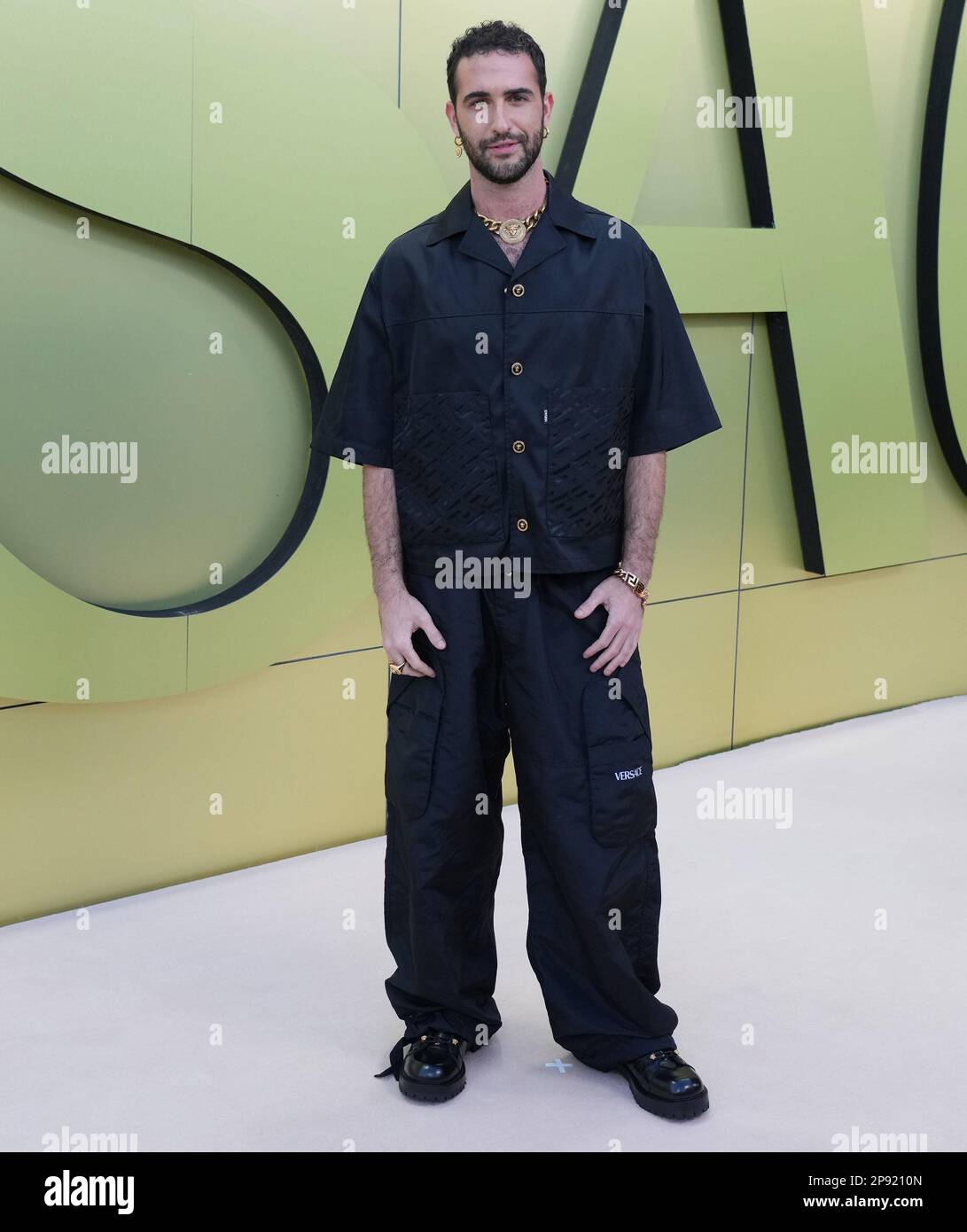 Jordan Firstman arrives at the Versace FW23 Show held at the Pacific ...
