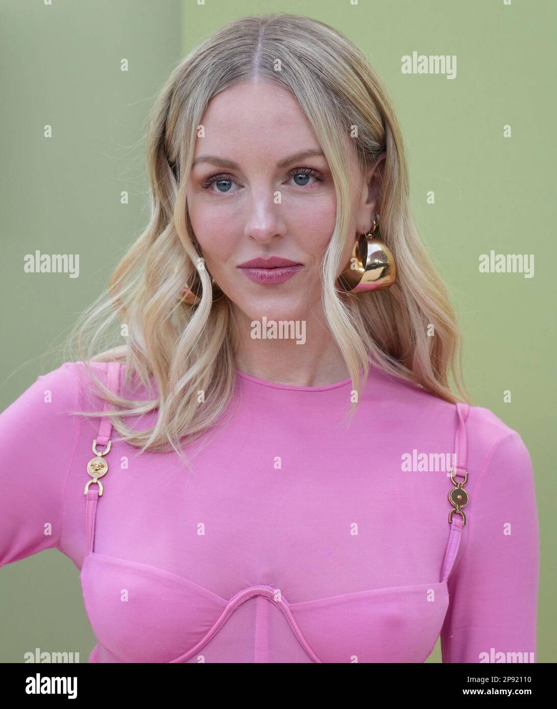 Shea Marie arrives at the Versace FW23 Show held at the Pacific Design ...