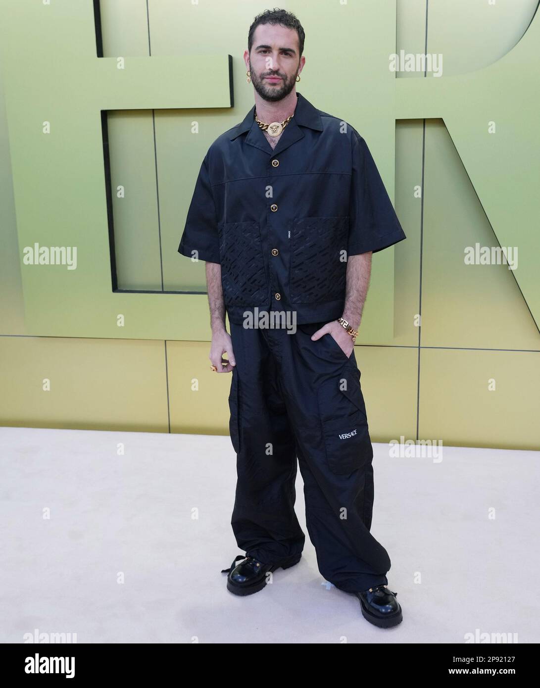 Jordan Firstman arrives at the Versace FW23 Show held at the Pacific ...