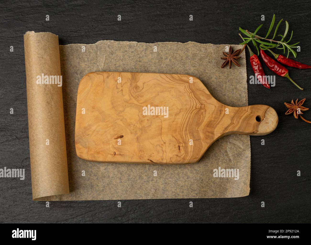 Old Wood Cutting Board Mockup, Vintage Chopping Board Background, Empty ...