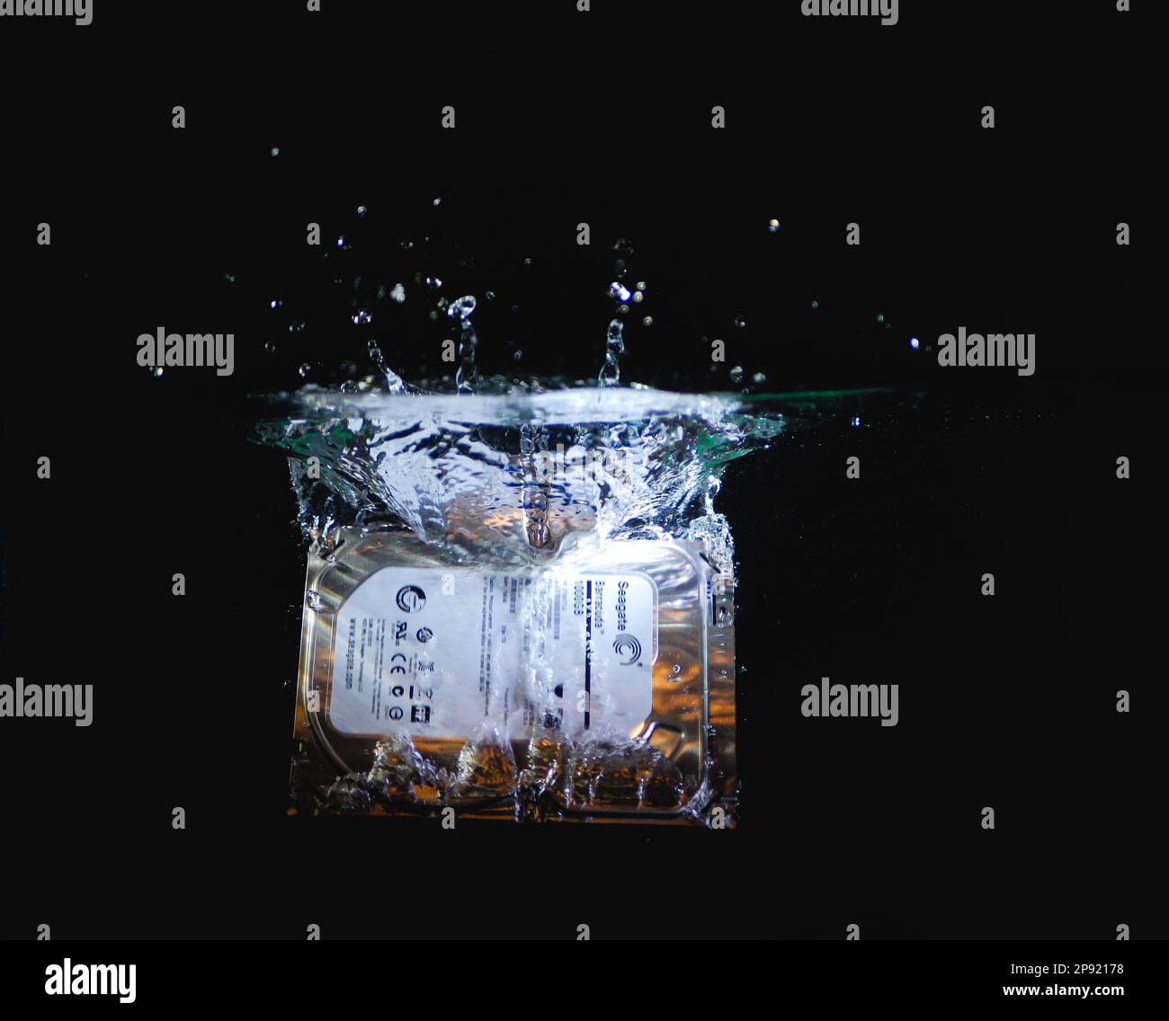 Underwater shot of computer hardware Stock Photo - Alamy