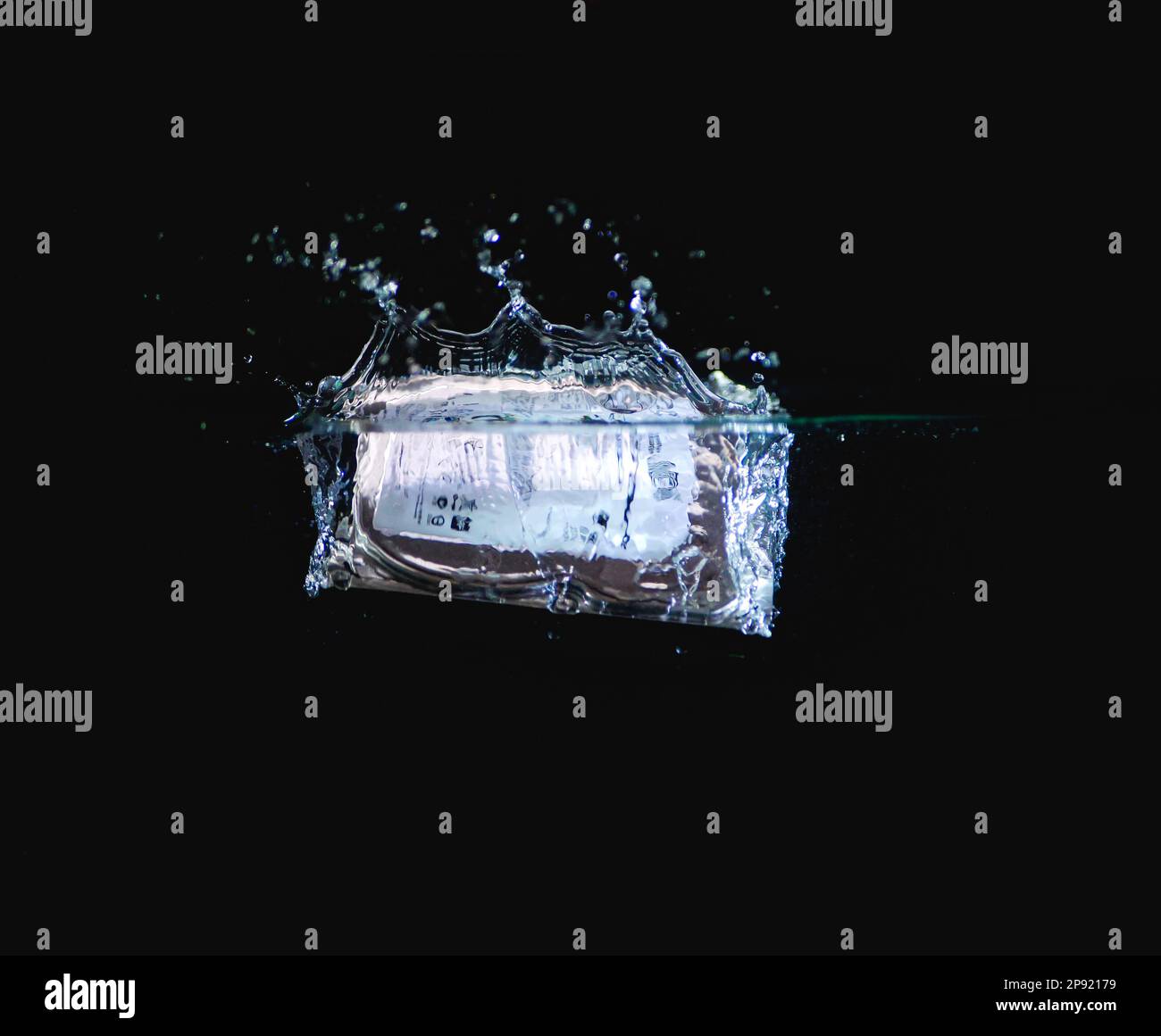 Underwater shot of computer hardware Stock Photo - Alamy