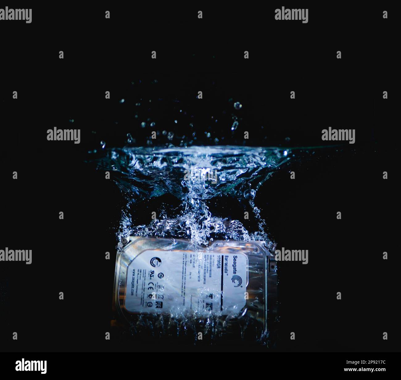 Underwater shot of computer hardware Stock Photo - Alamy