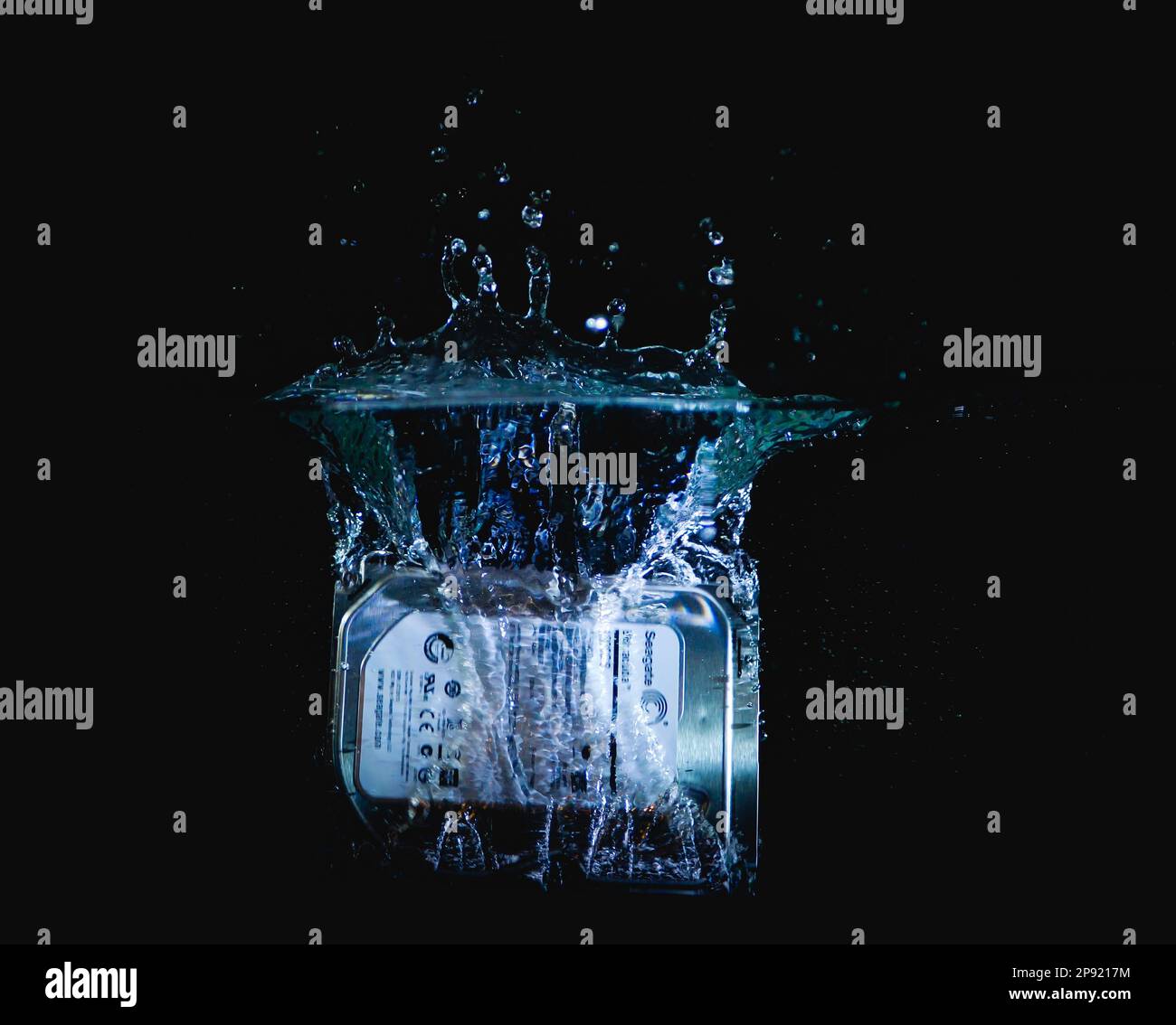 Underwater shot of computer hardware Stock Photo - Alamy