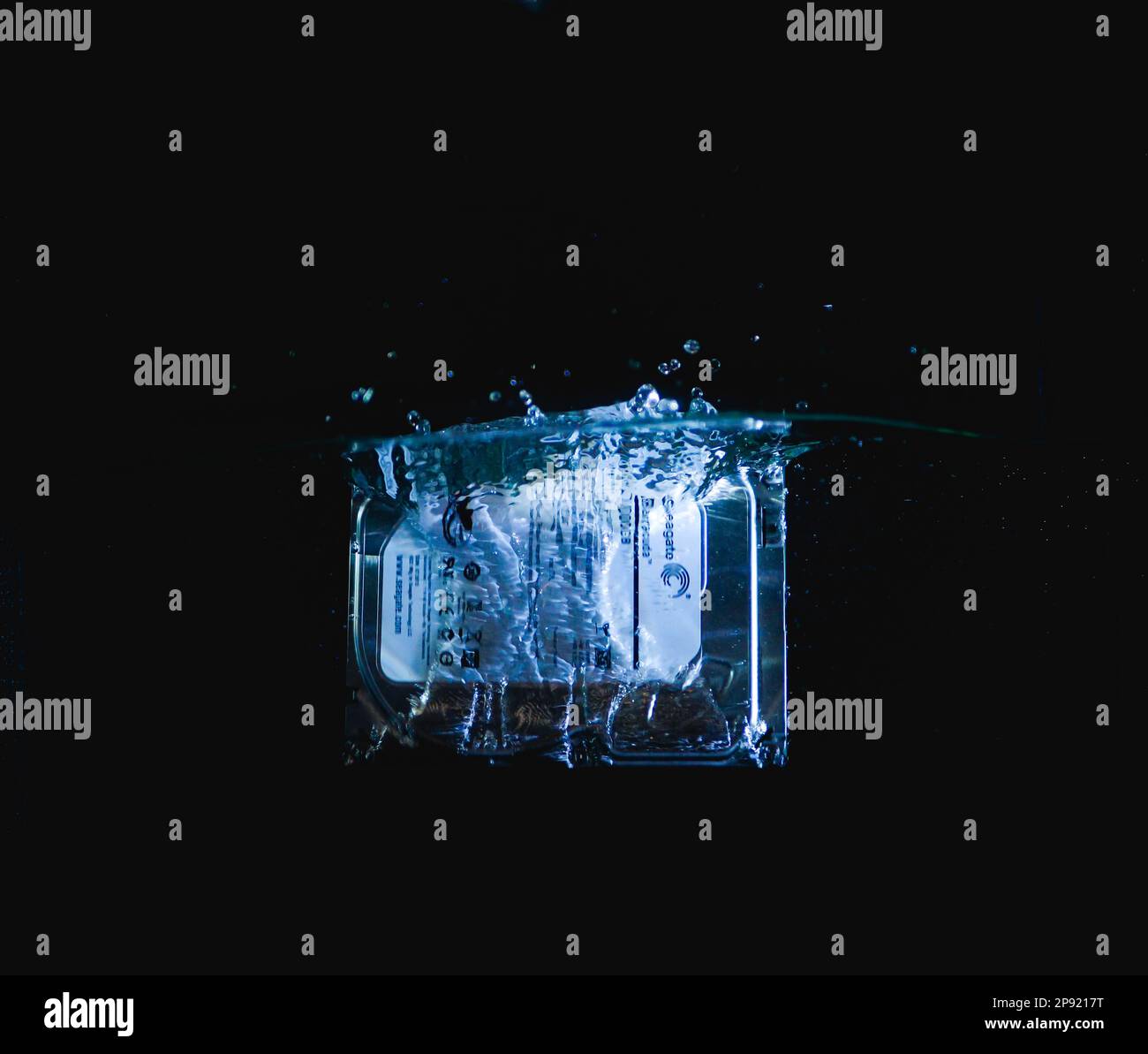 Underwater shot of computer hardware Stock Photo - Alamy