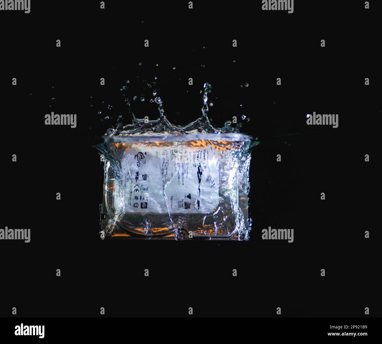 Underwater shot of computer hardware Stock Photo - Alamy
