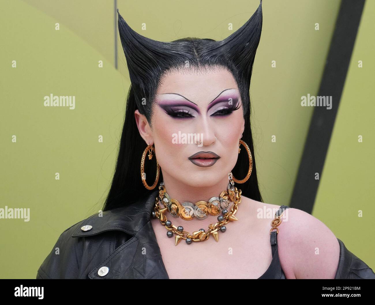 Gottmik arrives at the Versace FW23 Show held at the Pacific Design ...