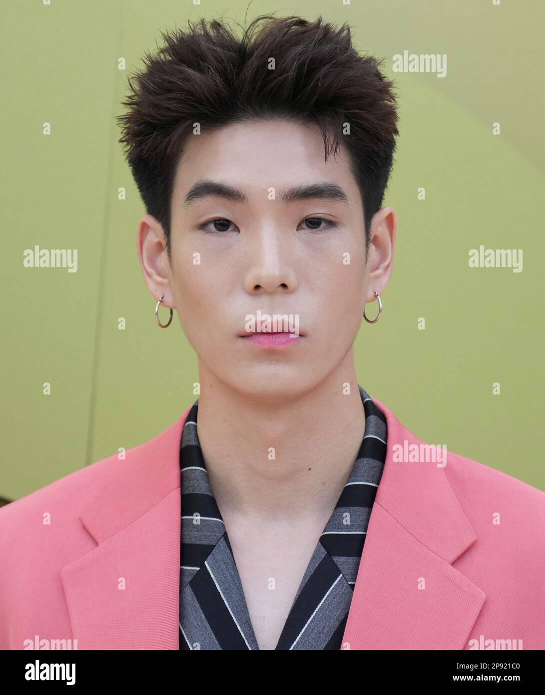 Jaylerr aka Kritsanapoom Pibulsonggram arrives at the Versace FW23 Show held at the Pacific ...