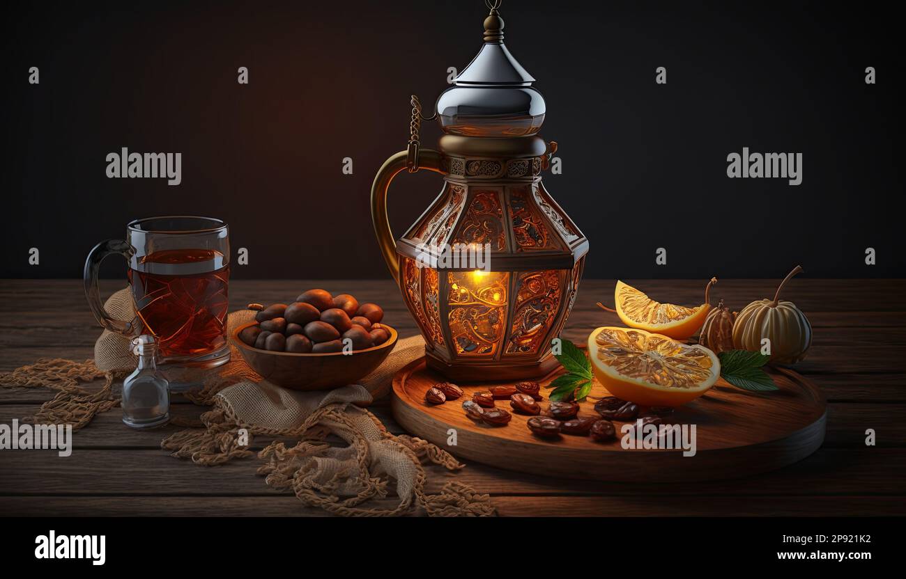 Muslim family eating suhoor hi-res stock photography and images - Alamy