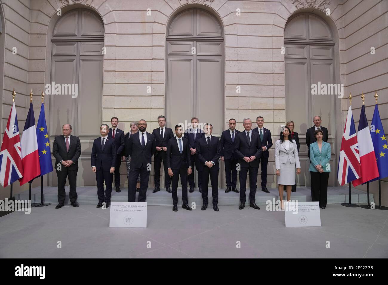 (Front row (Left-right) Defence Secretary Ben Wallace, French Interior ...