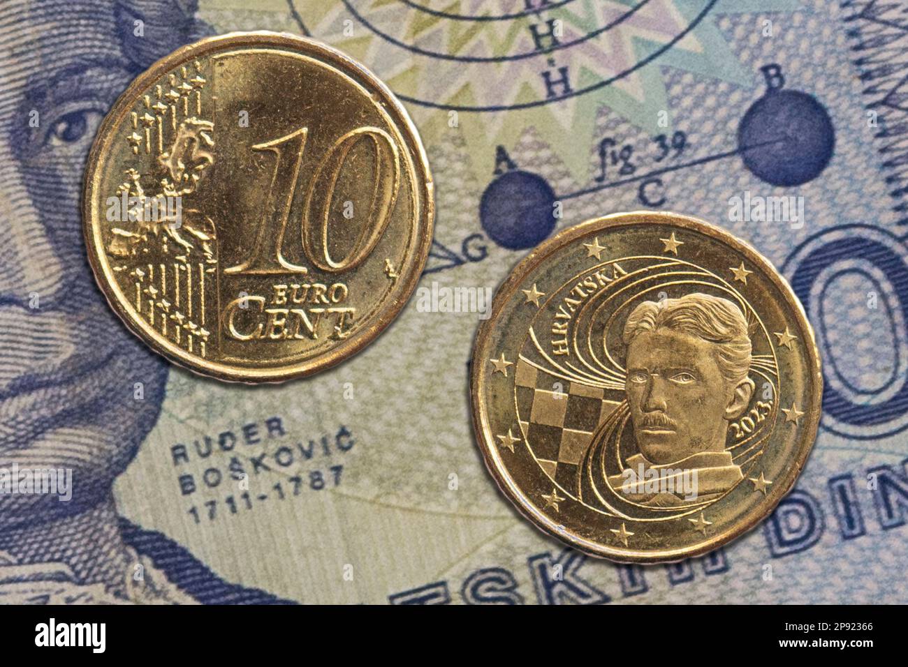 Croatian euro coins hi-res stock photography and images - Alamy