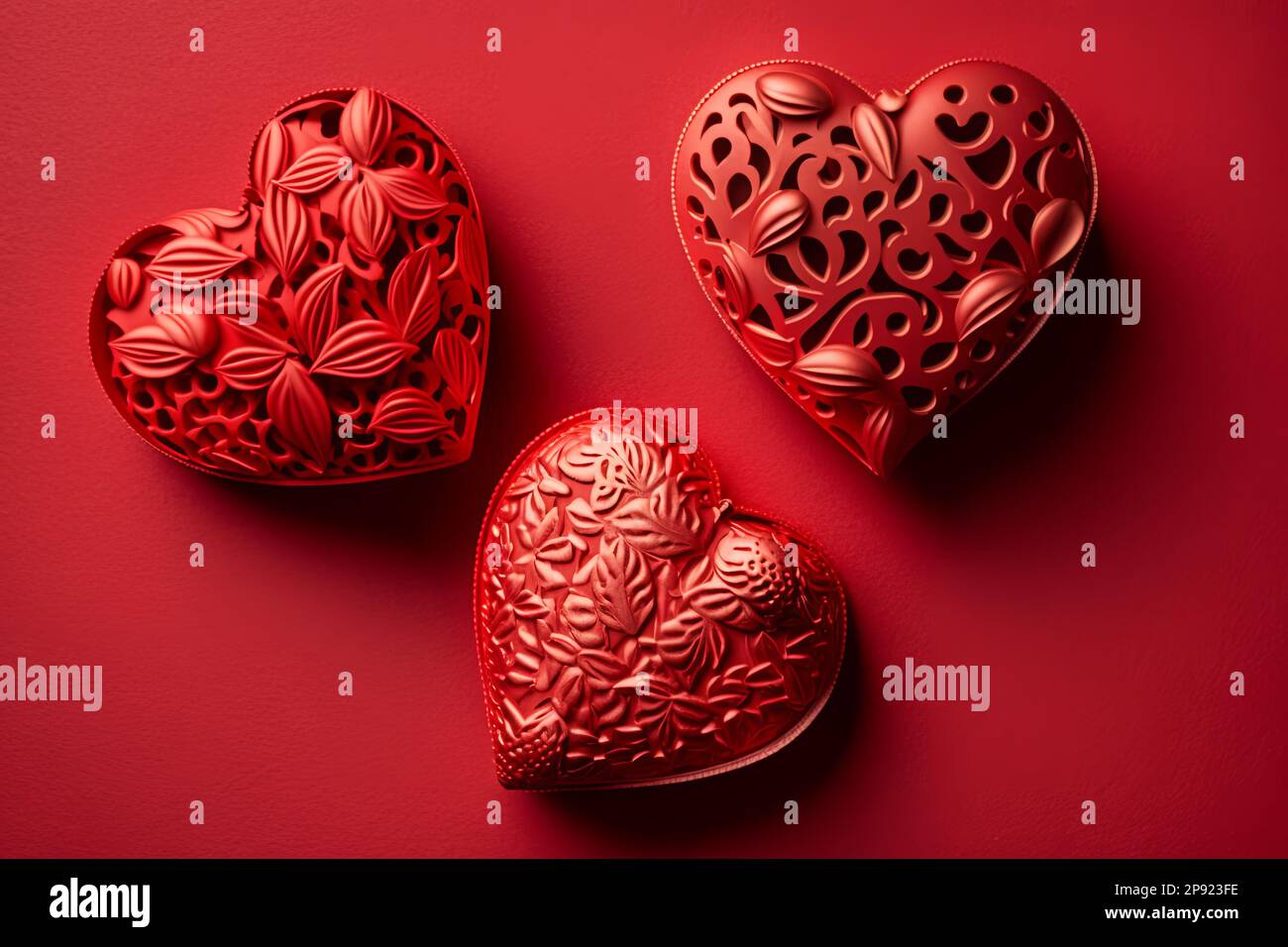 Red embossed wallpaper hi-res stock photography and images - Alamy