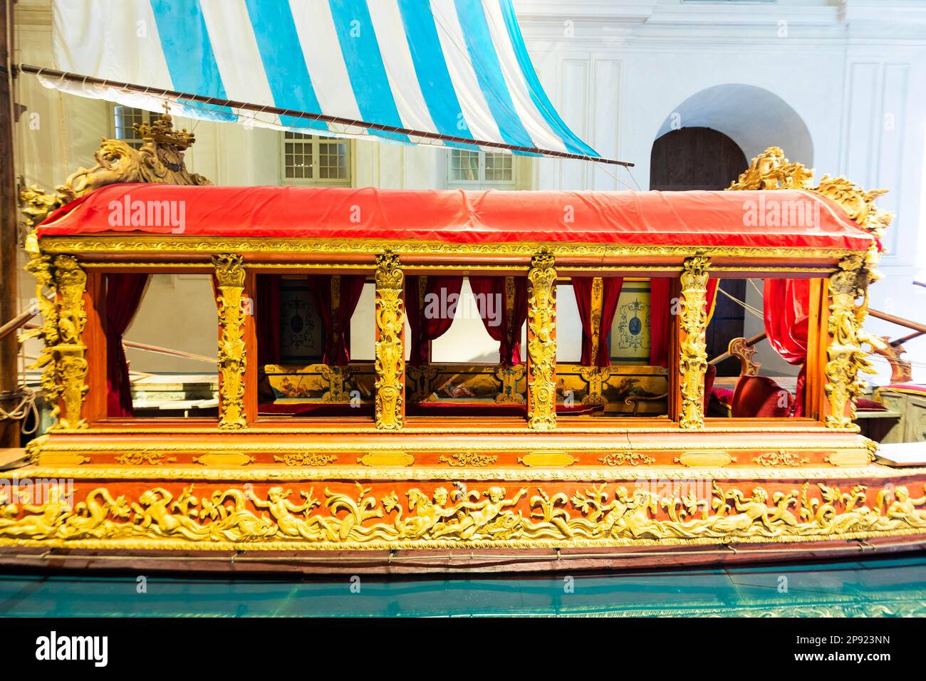 VENARIA REALE, ITALY - CIRCA MAY 2021: the Bucentaur (Bucintoro) (1729 ...