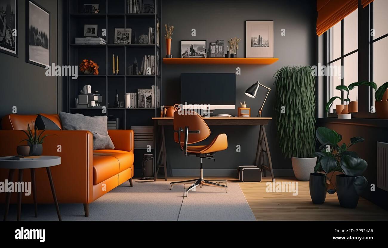Ultra modern office interior hi-res stock photography and images - Alamy