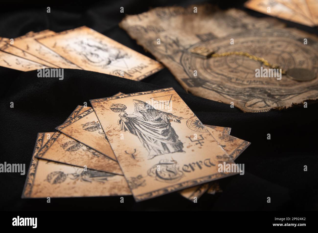 Ancient esoteric witchcraft background. Occultims and paganism old ...