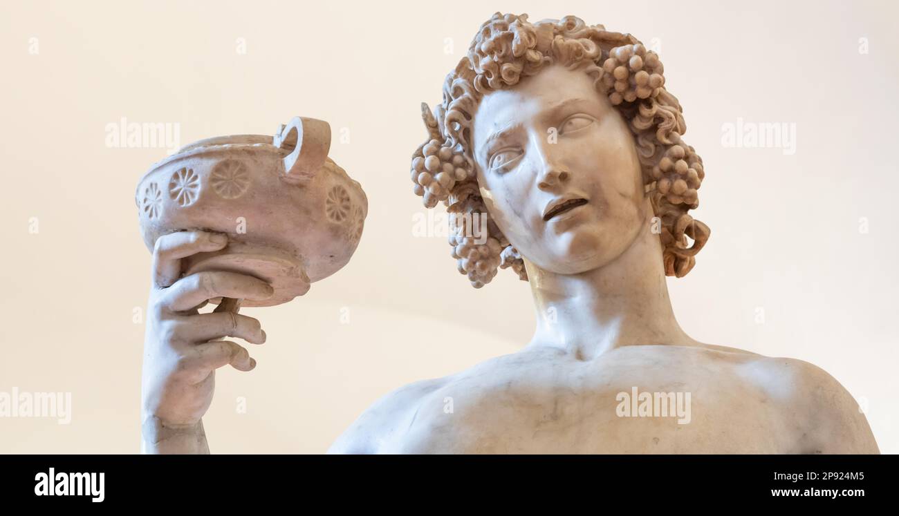 Florence, Italy - Circa June 2021: Bacchus by Michelangelo Buonarroti ...