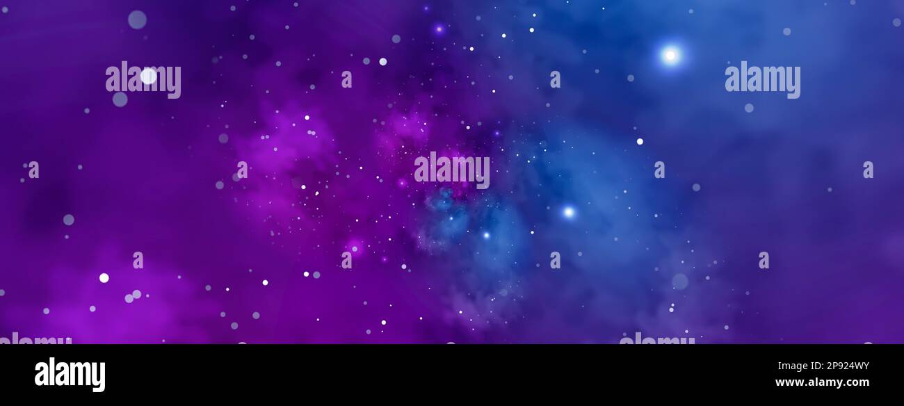Starry blue sky. Abstract background with nebula, cosmo, galaxy Stock ...