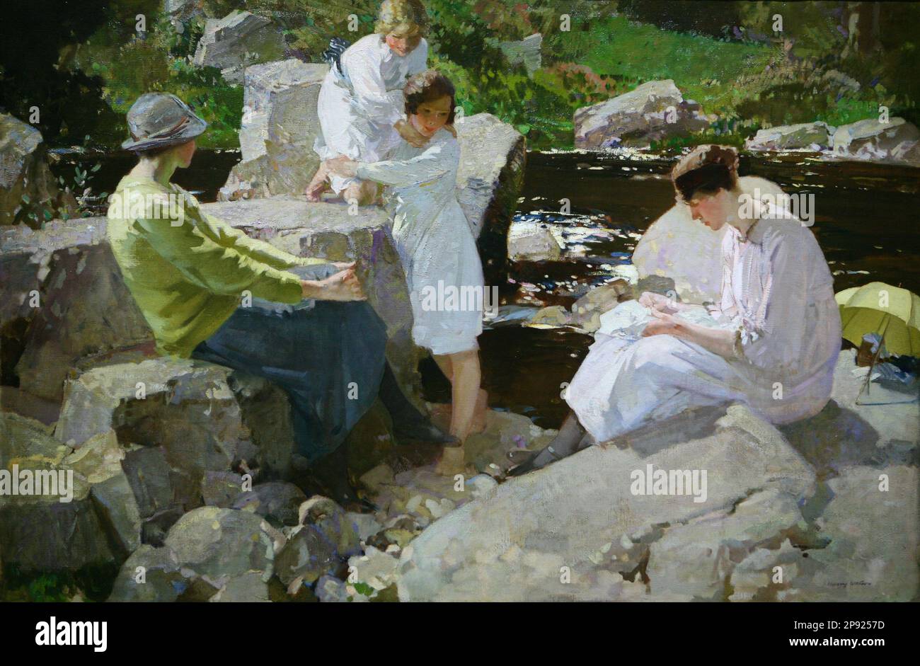 Harry Watson 1871-1936 Holidays about 1920 Stock Photo - Alamy
