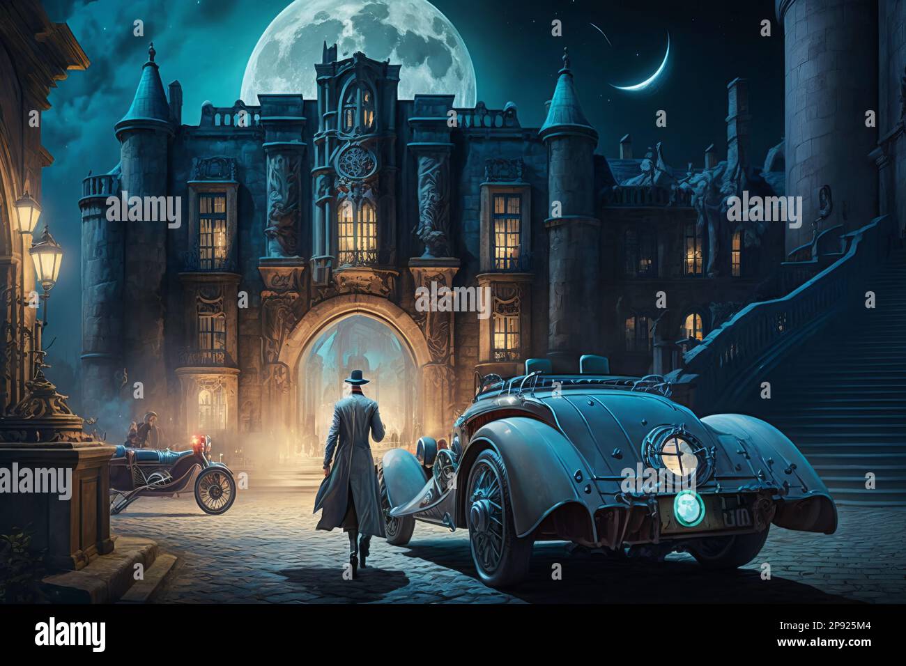 Full moon in prague hi-res stock photography and images - Alamy