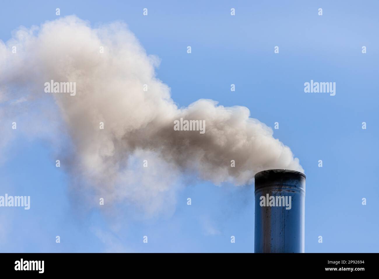 Flue gases from the chimney Stock Photo - Alamy