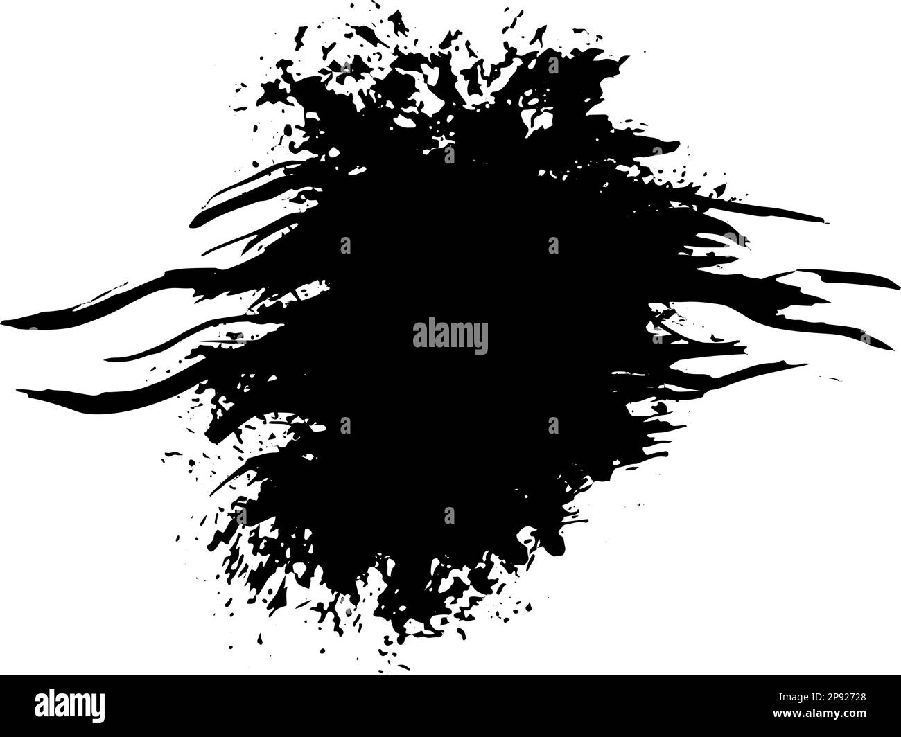 Grunge Ink Brush Print Texture with Copyspace Stock Vector Image & Art ...