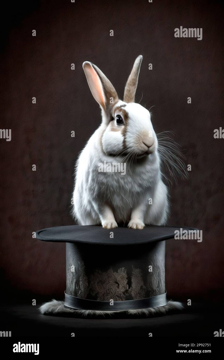 Rabbit top hat hi-res stock photography and images - Alamy