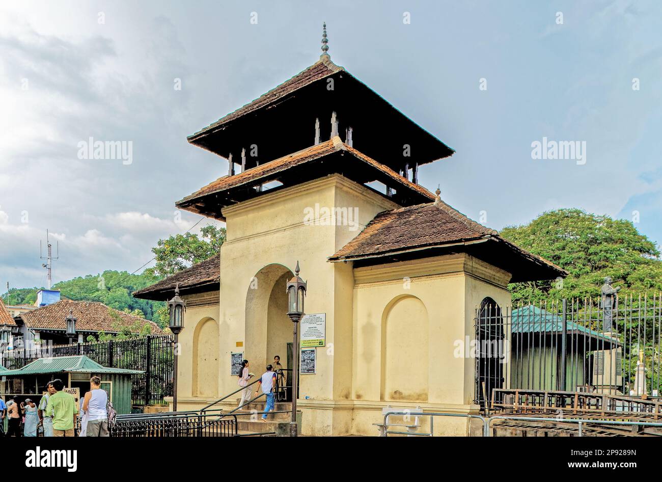09 08 2007 Entrance gate of the palatial complex of Sri Dalada Maligawa ...