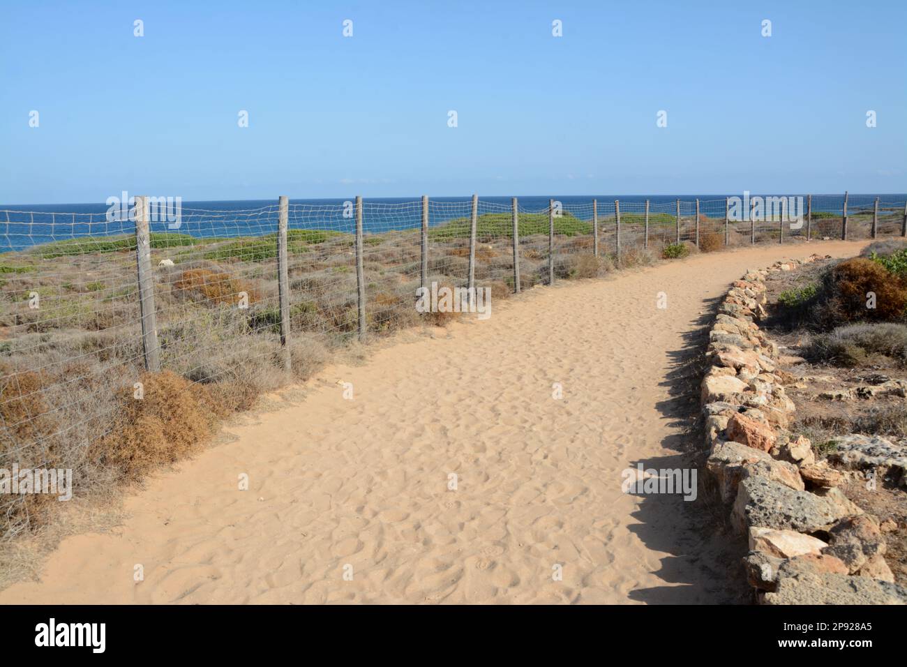 Calamosche beach is located between the archaeological remains of Eloro ...