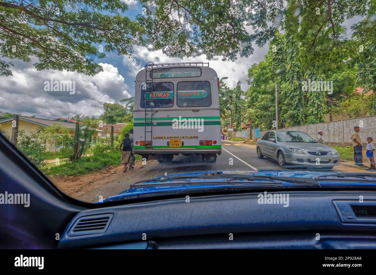 06 12 2007 Public bus en route to Dambulla from Kandy Sri Lanka Asia ...