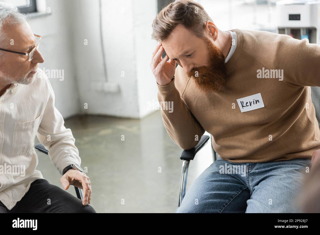 Sad middle aged man sticker hi-res stock photography and images - Alamy