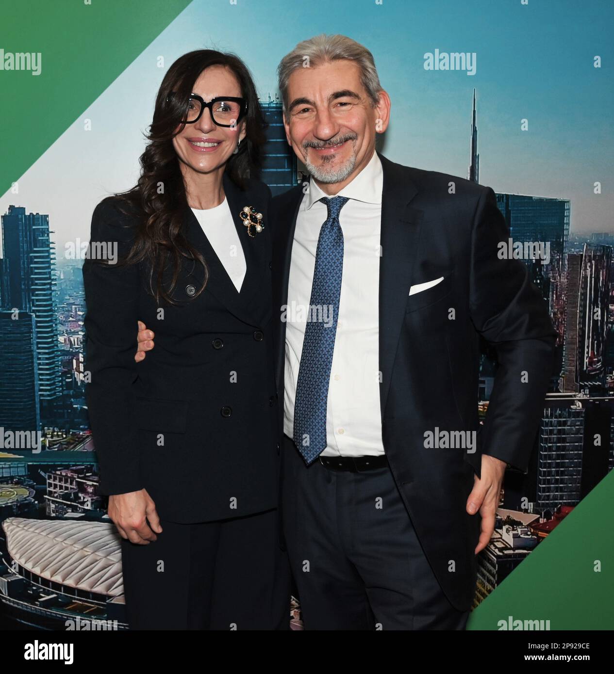 Milan, Italy Palazzo Lombardia, Attilio Fontana president of the ...