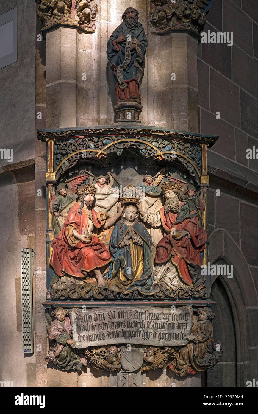 Epitaph of Hans Rebeck by Adam Kraft, c. 1500, Church of Our Lady ...