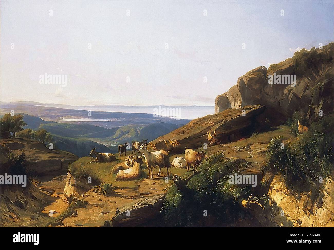 Markó András - Olasz táj - Magyar Iskola - XIX - Markó András - Italian ...