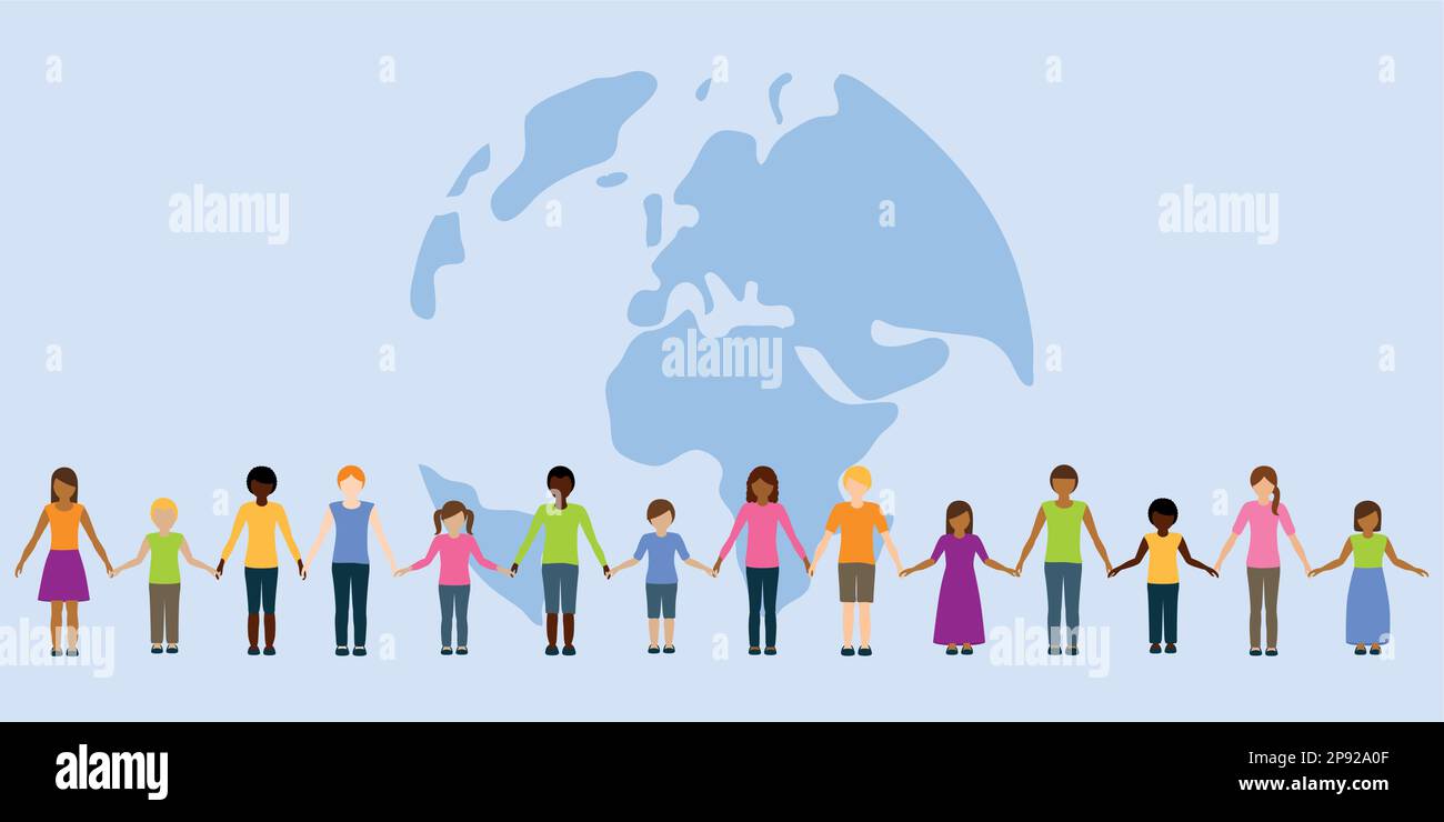 children of the earth of different origin freedom concept Stock Vector ...