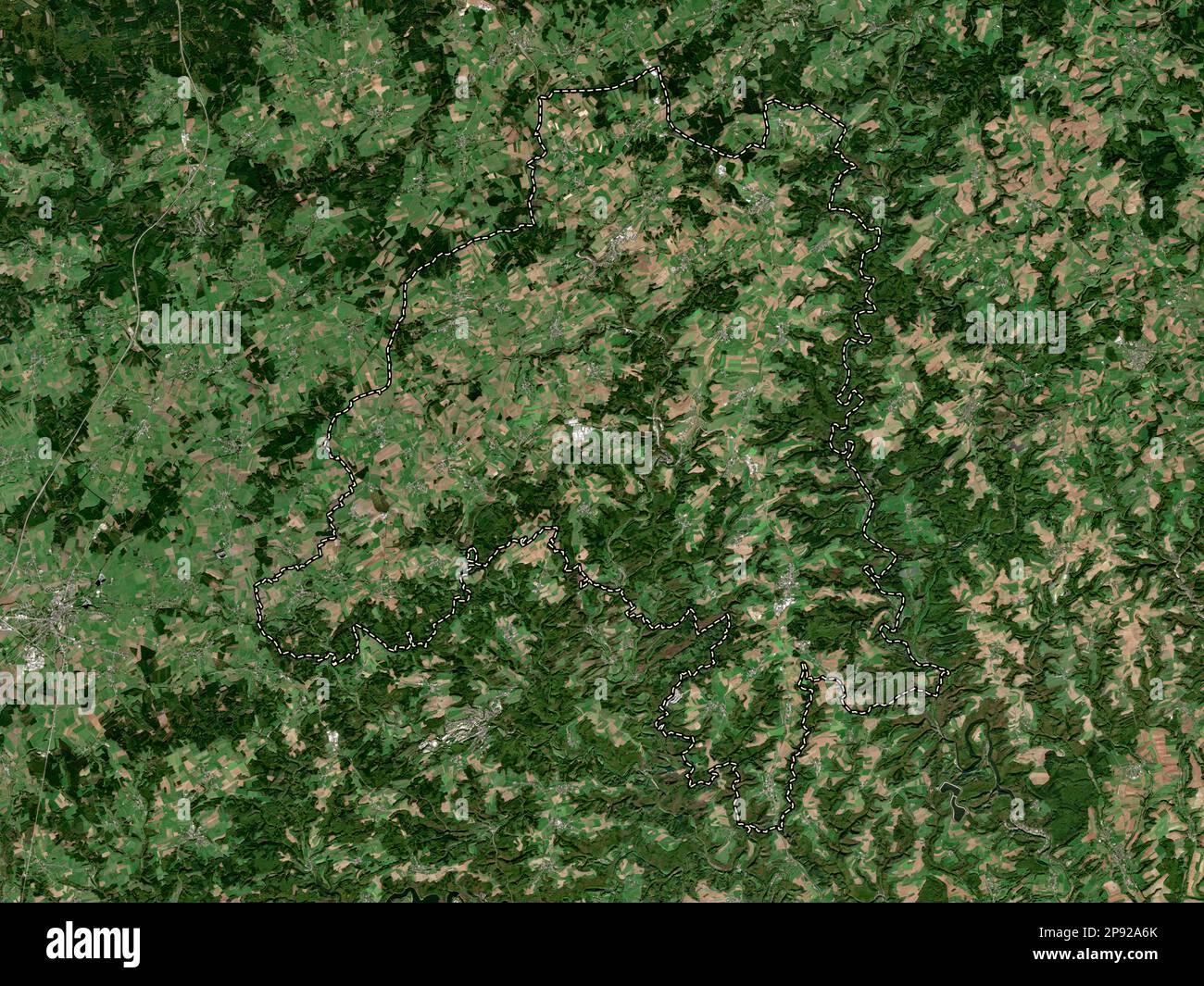 Canton Clervaux, canton of Luxembourg. Low resolution satellite map ...