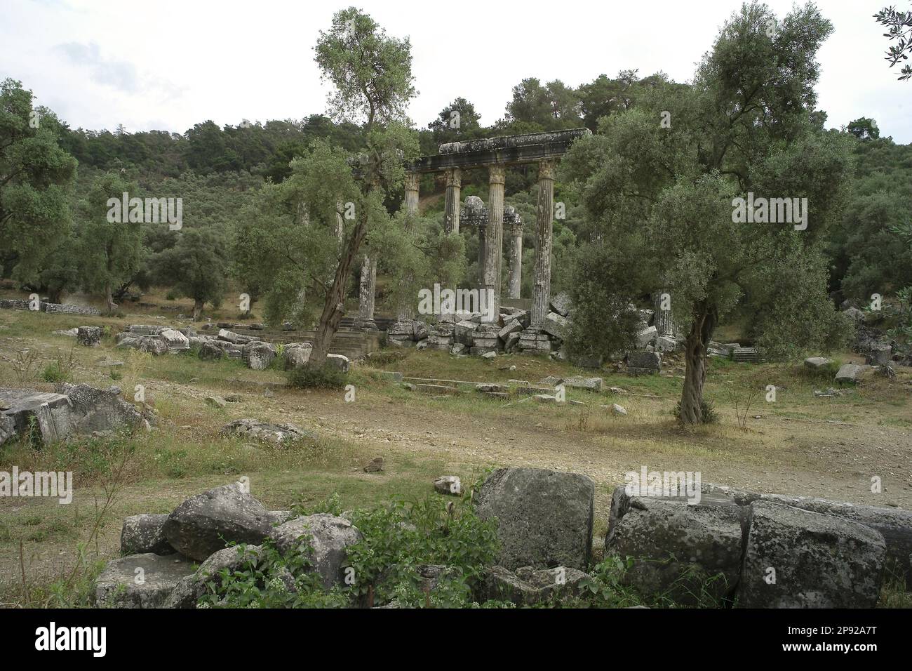 Temple of Zeus, Euromos, Turkey Stock Photo - Alamy