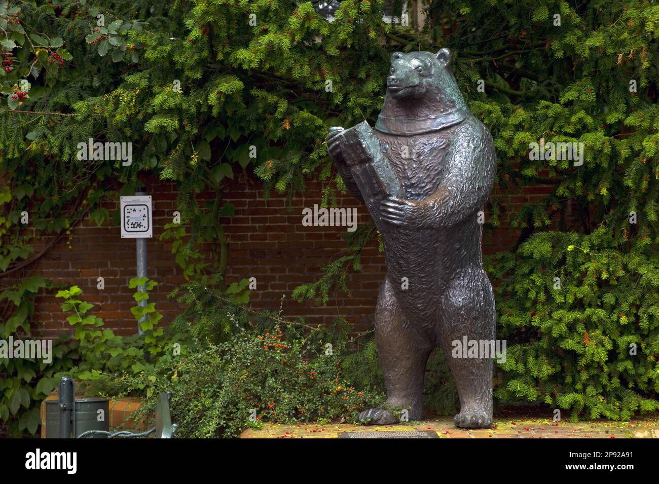 The bear, town symbol of Esens, Germany Stock Photo - Alamy