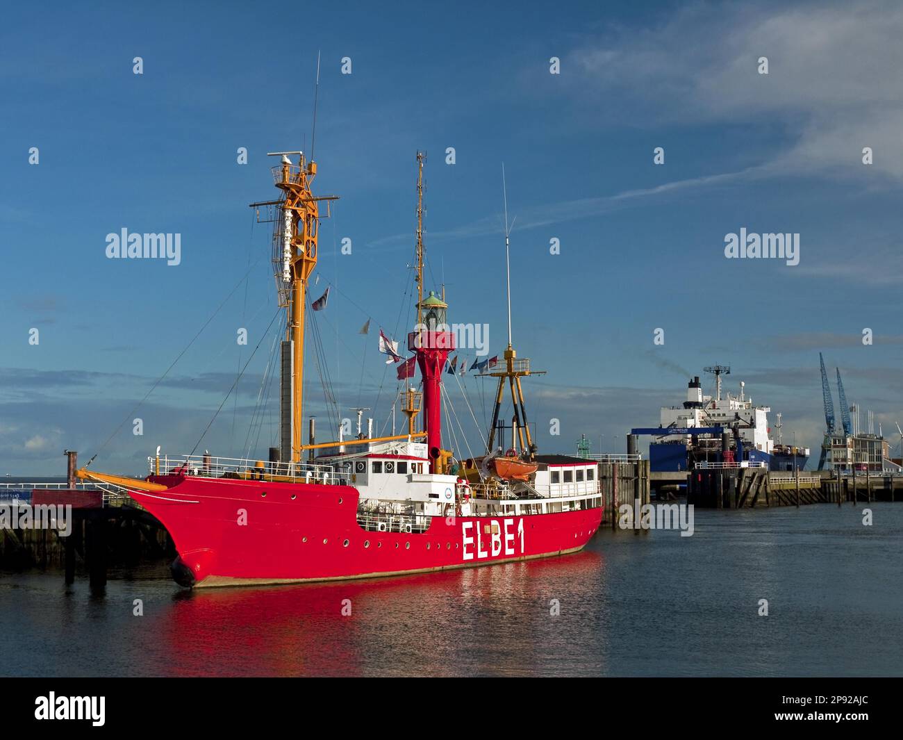 Lightship Elbe1 in the harbour of Cuxhaven, Germany Stock Photo - Alamy