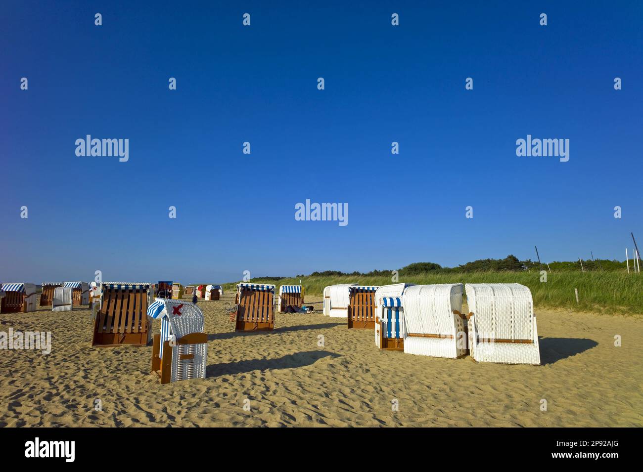 Early summer on the beach of Cuxhaven Sahlenburg, Germany Stock Photo ...