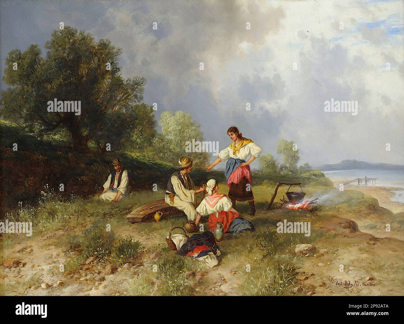 Böhm PáL - Das Picknick IM Grünen - Magyar Iskola - XIX. - Böhm PáL ...