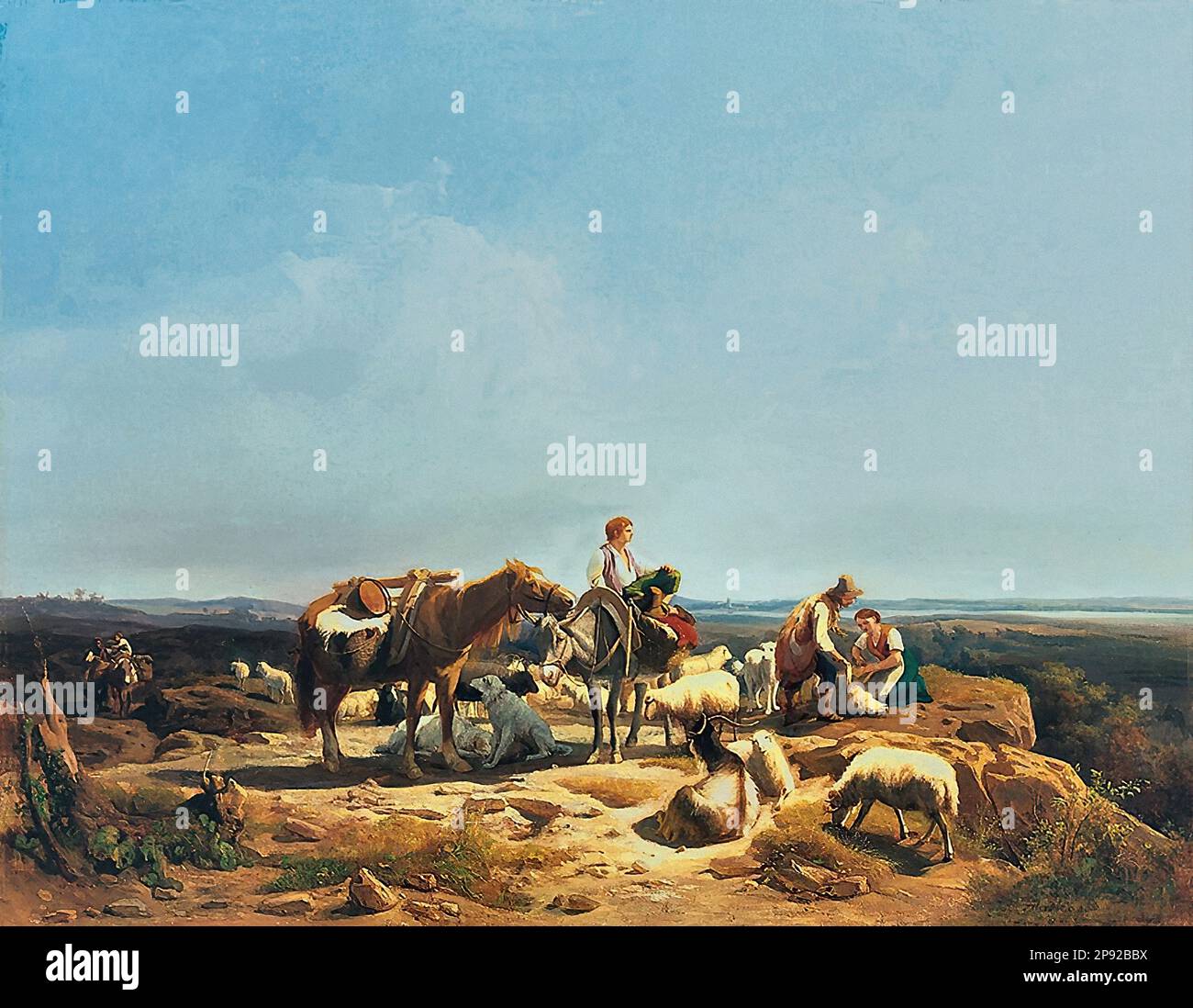 Markó András - Olasz táj pásztorokkal - Magyar Iskola - XIX - Markó ...