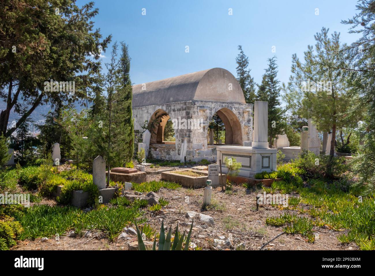 Ottoman cemetery, Bodrum, Turkey Stock Photo - Alamy