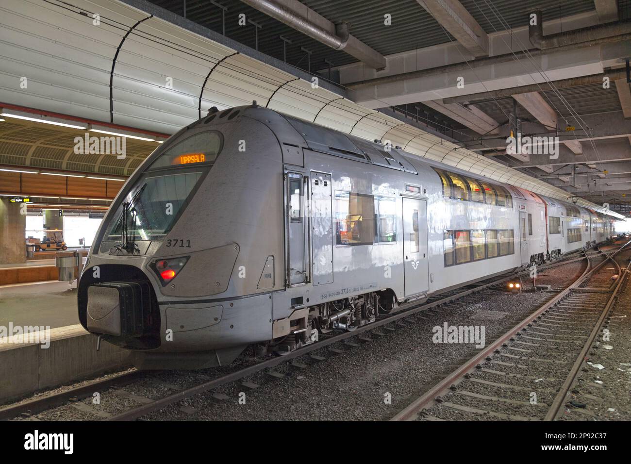 Stockholm, Sweden - June 23 2019: The X40 train operated by SJ at ...