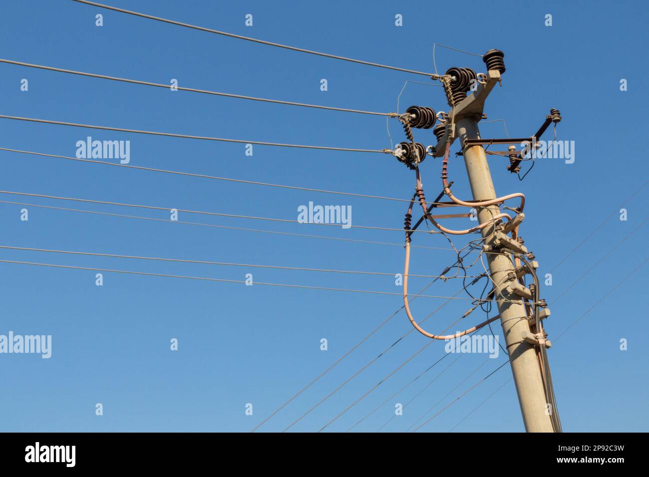 telegraph / utility pole in Turkey Stock Photo - Alamy