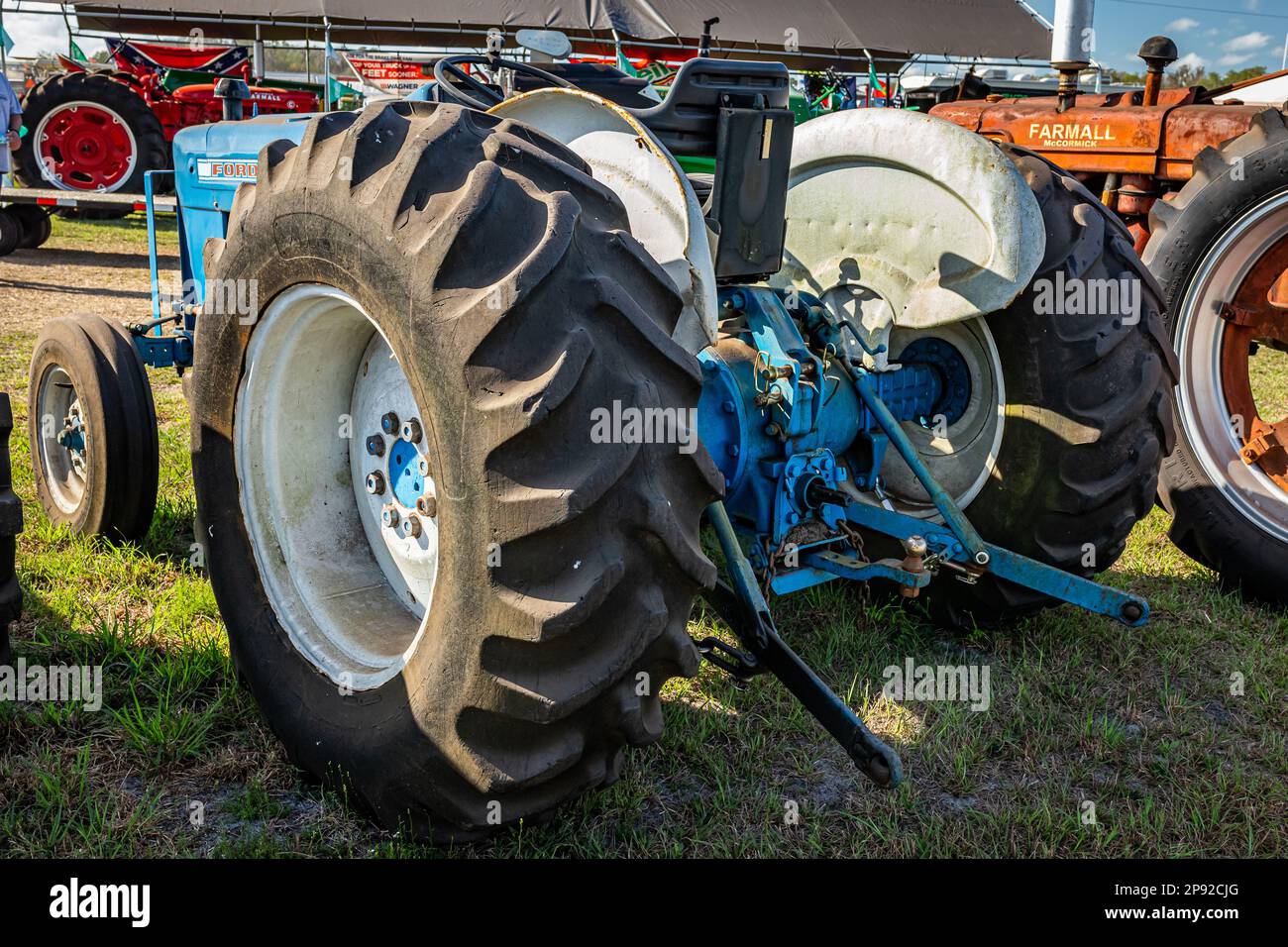 Fort Meade, FL - February 26, 2022: High perspective rear corner view ...