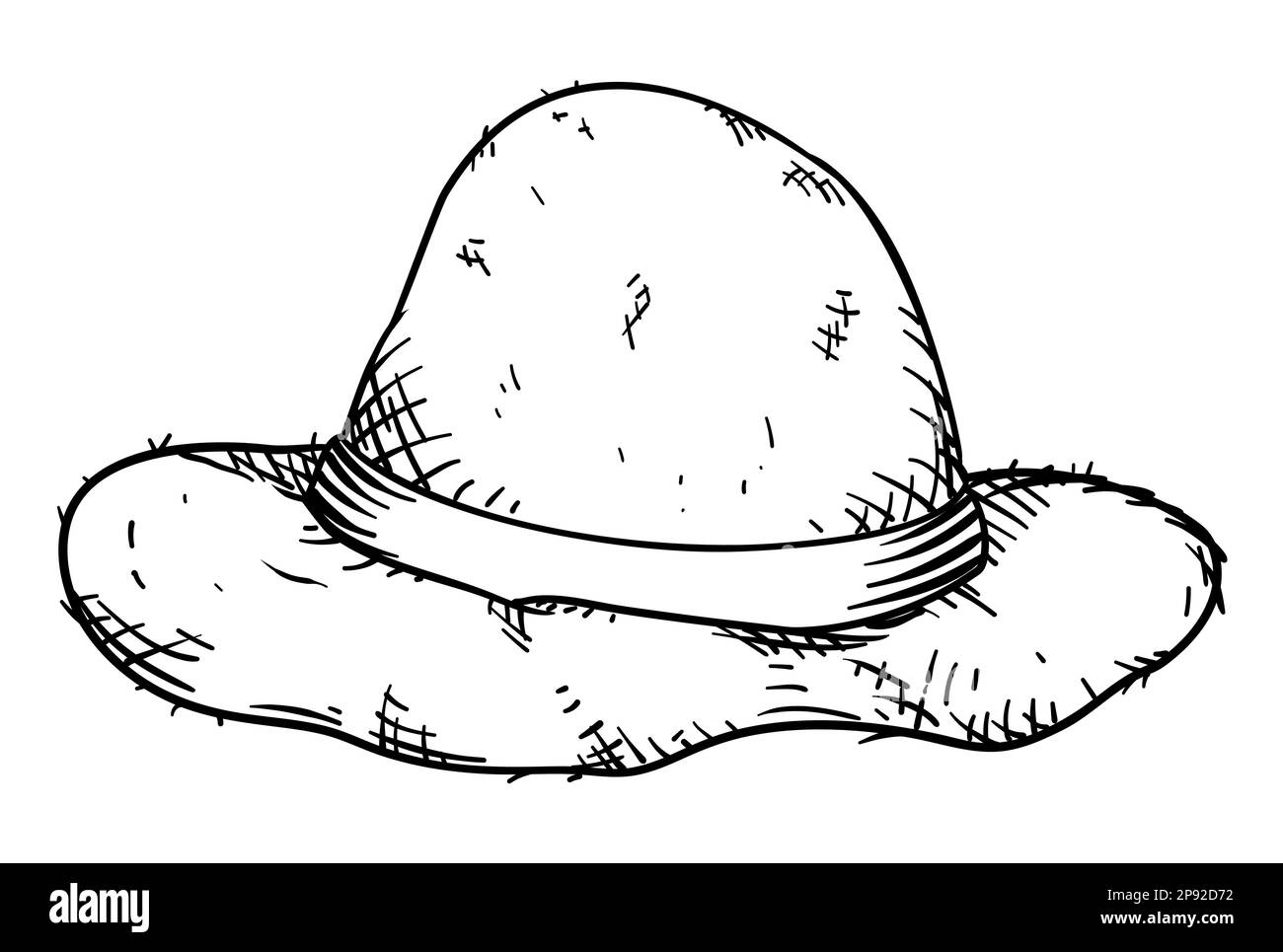 Drawn straw hat illustration hi-res stock photography and images - Alamy